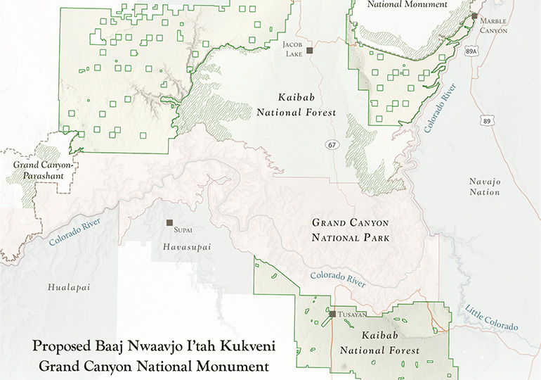 Map of Proposed Baaj Nwaavjo I’tah Kukveni Grand Canyon National ... Map of Proposed Baaj Nwaavjo I’tah Kukveni Grand Canyon National ...
