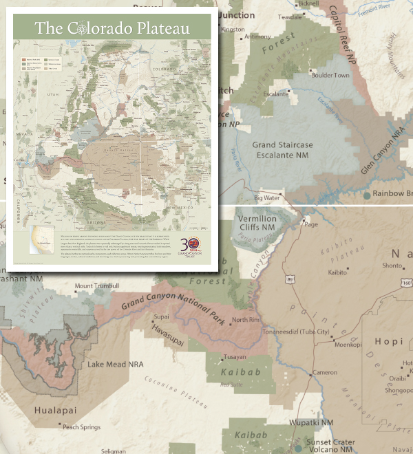 Colorado Plateau Usa Map